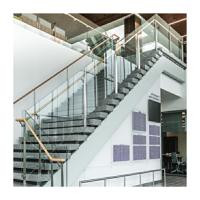 China Led glass balustrade stair railing cost per linear foot buy glass balustrade for sale