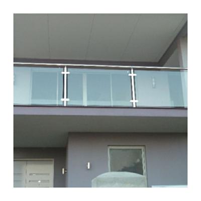 China Blue glass fence diy balcony railing second hand glass balustrade for sale