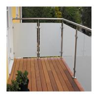 China Fiber glass railings commercial balcony railing precise glass fencing for sale