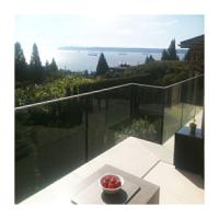 China Fiber glass railings commercial balcony railing precise glass fencing for sale