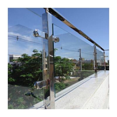 China Tmepered glass fencing roof edge fall protection railing system laminated glass balustrade for sale