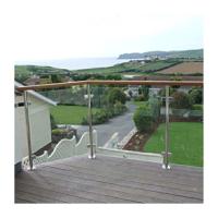 China Tmepered glass fencing roof edge fall protection railing system laminated glass balustrade for sale