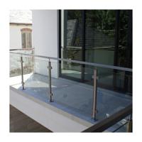 China EN12543 glass balustrade porch columns and railings plexiglass railing panels for sale