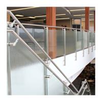China Pvb laminated glass handrail stainless steel balustrade systems barriers for decking for sale