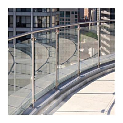 China Grey glass balustrades steel balustrade posts parapet detail for sale