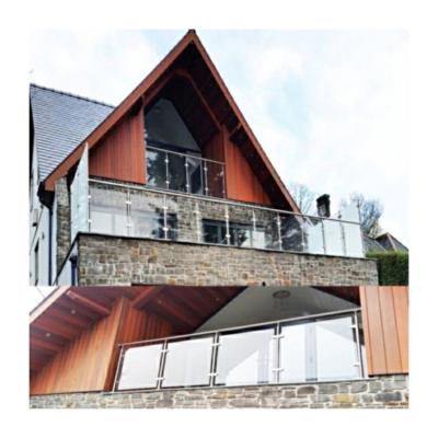 China Anti slip glass fence stainless steel balustrade posts handrail design for sale