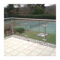 China Anti slip glass fence stainless steel balustrade posts handrail design for sale