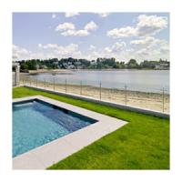 China SGP glass fencing metal balustrade deck glass panels price for sale