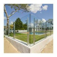 China EN 12150 glass handrail steel balustrade frameless glass systems for sale