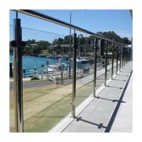 China Led glass balustrade contemporary balustrades banister price for sale