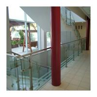 China EN2190 glass banister balcony balustrade banister rail for sale
