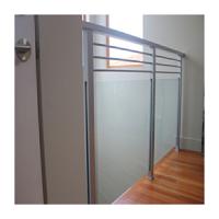 China EN2190 glass banister balcony balustrade banister rail for sale