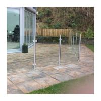 China EN12543 glass balustrade aluminium balustrades guardrail detail for sale