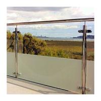 China EN2190 glass handrail balustrade channel guardrail systems for sale
