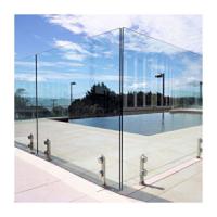 China Tmepered glass railings balustrade fixings stainless steel glass clamps for sale