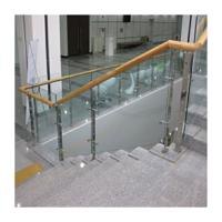 China Anti slip glass railings stainless steel balustrade suppliers frameless glass channel for sale
