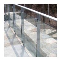 China Safety glass railings balcony balustrade systems handrail with glass for sale