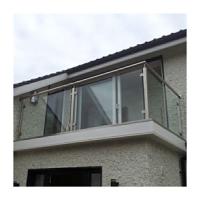 China CE EN 12150 glass railing concrete balcony railing fence los angeles for sale