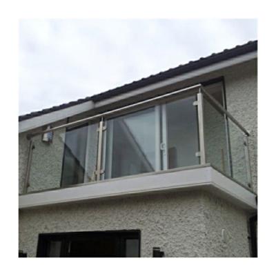 China CE EN 12150 glass railing concrete balcony railing fence los angeles for sale