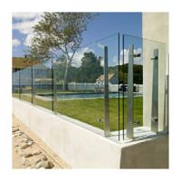China Double laye glass balustrade stainless steel handrail with glass for sale