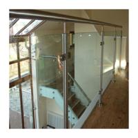 China Safety glass fencing portable patio privacy fence float glass steel porch railing for sale