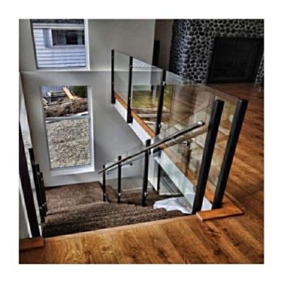 China Double layer glass banister patio iron railing fencing central coast for sale
