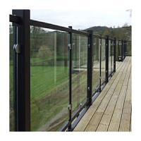 China Laminated glass balustrades stainless steel balustrades designs tempered glass handrail for sale