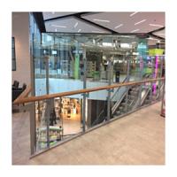 China Low iron glass balustrade design stainless steel posts for glass for sale