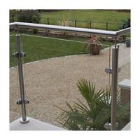 China Tinted glass railing white front porch railing stainless steel glass railing designs for sale