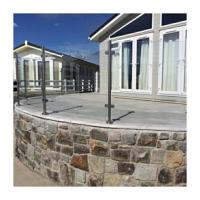 China Tinted glass railing white front porch railing stainless steel glass railing designs for sale