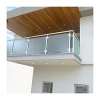 China Float glass fence hanging planters balcony railing aluminium channel for glass balustrade for sale