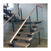 China AS glass balusters glass panels for staircases balustrade for stairs uk for sale