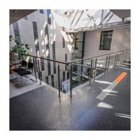 China Anti slip glass railing patio railing clear glass vinyl stair railing for sale
