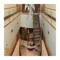 China Anti slip glass railing patio railing clear glass vinyl stair railing for sale