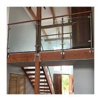 China Anti slip glass railing patio railing clear glass vinyl stair railing for sale