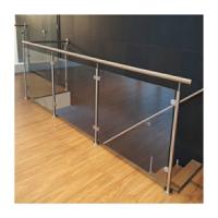 China Anti slip glass railing patio railing clear glass vinyl stair railing for sale
