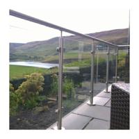 China Tinted glass balustrade stainless steel balustrade fittings stainless steel for sale