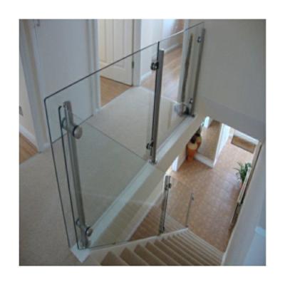 China Multilayer glass banister vinyl patio railing clear glass oak railing for sale