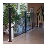 China Multilayer glass banister vinyl patio railing clear glass oak railing for sale