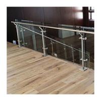 China Multilayer glass banister vinyl patio railing clear glass oak railing for sale