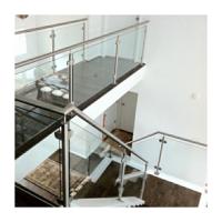China Multilayer glass banister vinyl patio railing clear glass oak railing for sale