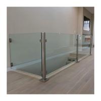 China ANSI Z97 glass fencing backyard patio fence float glass frameless railing for sale