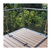 China Low iron glass fence beautiful balcony railings stair balustrade systems for sale