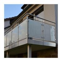 China Low iron glass fence beautiful balcony railings stair balustrade systems for sale