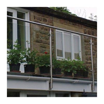 China Ultra clear glass fencing stainless post balcony railing fusion glass balustrade for sale