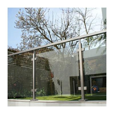China Low iron glass balusters vinyl porch railing brackets plexiglass railing cost for sale