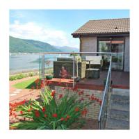 China SGCC glass balusters porch railings deck railing posts for sale