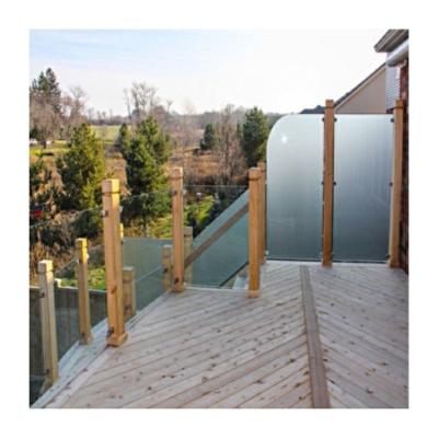 China Laminated glass guardrail porch railing style balcony glass railings price for sale