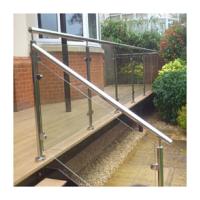 China Laminated glass guardrail porch railing style balcony glass railings price for sale