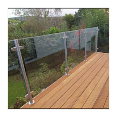 China EN2190 glass railing modern farmhouse deck railing stainless steel glass balcony railings for sale